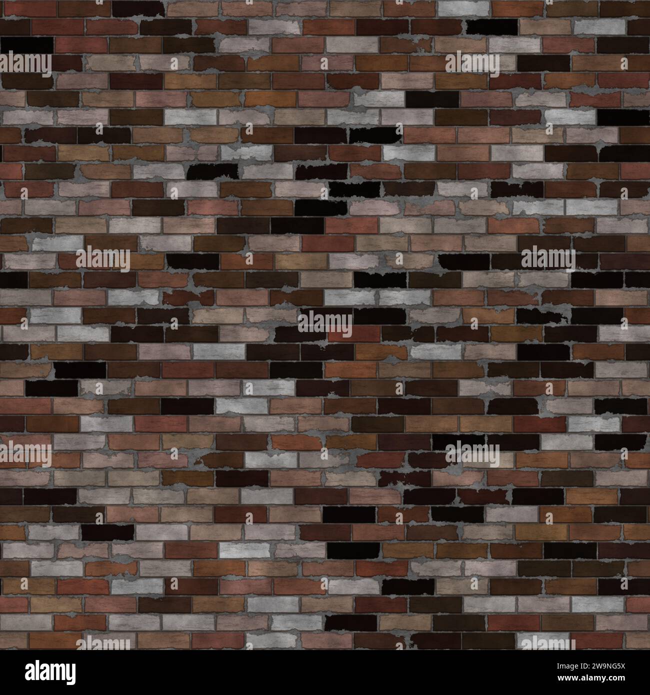 Brick drawing. Colorful brick wall seamless background- texture pattern ...