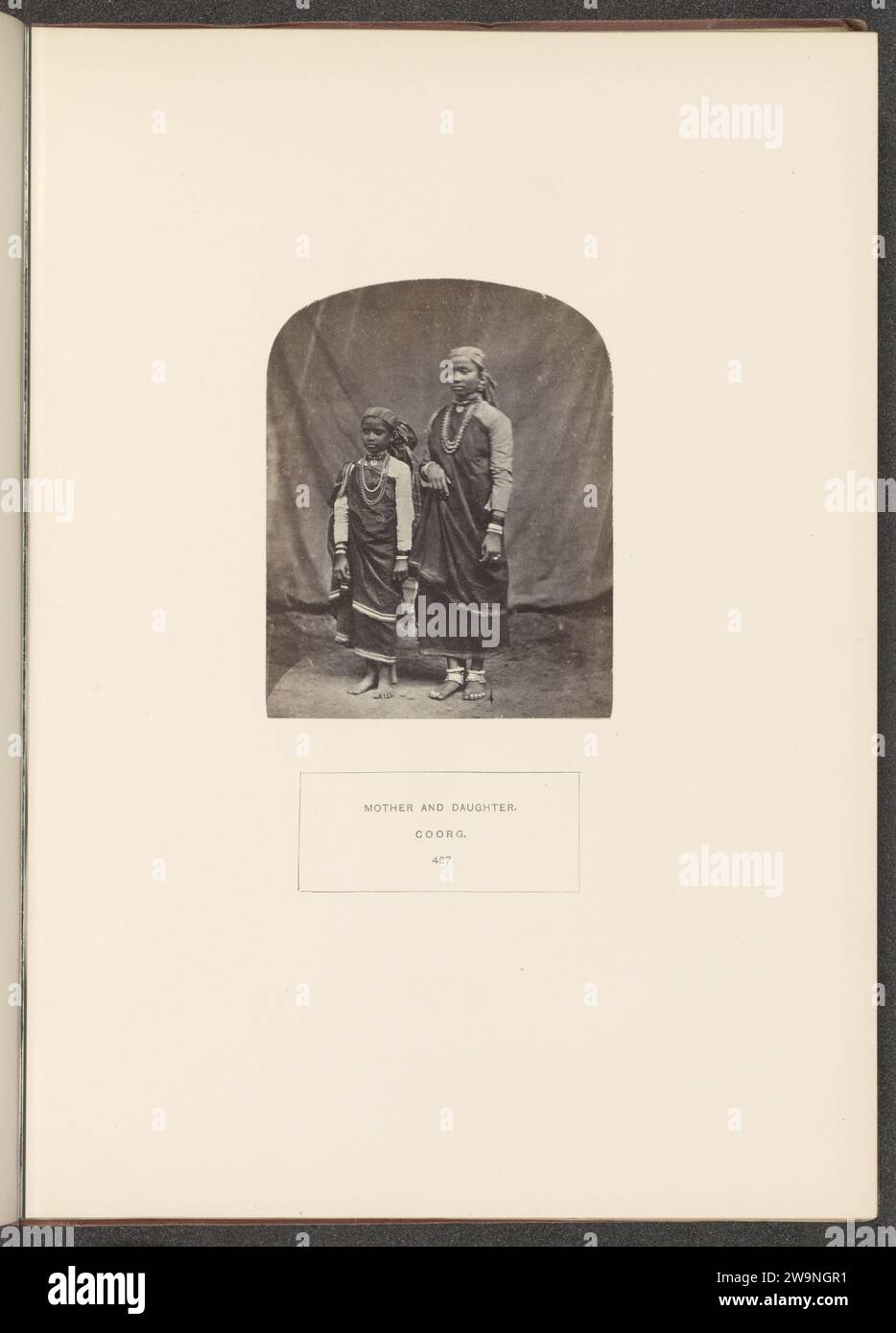 Portrait of an unknown mother and daughter from Kodagu, c. 1865 - in or ...