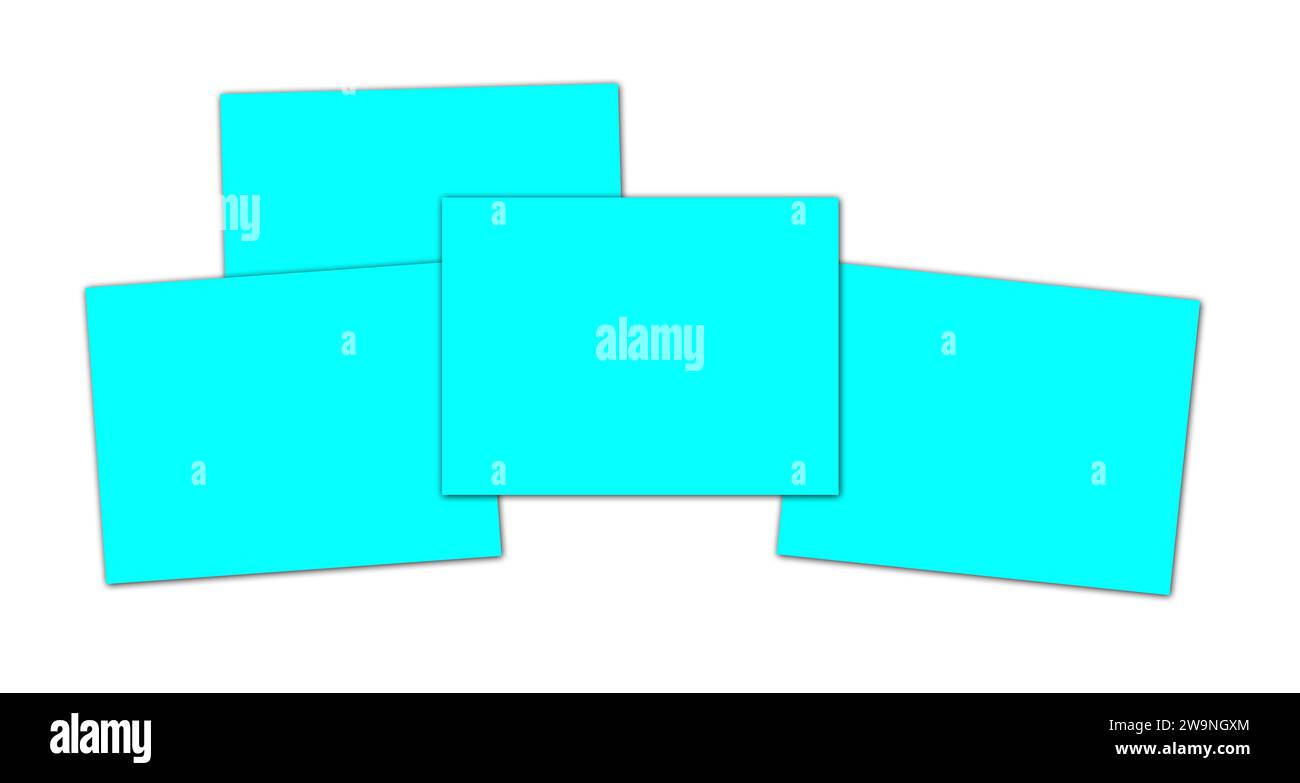 Cyan Insert report or screenshoot blank template for presentation ...