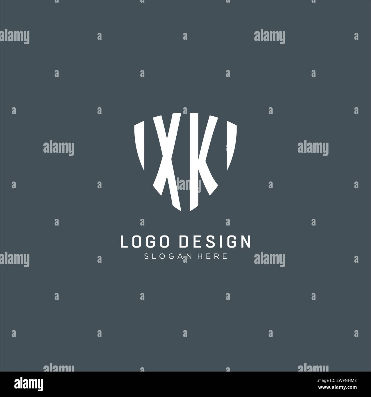 Xk modern logo hi-res stock photography and images - Alamy