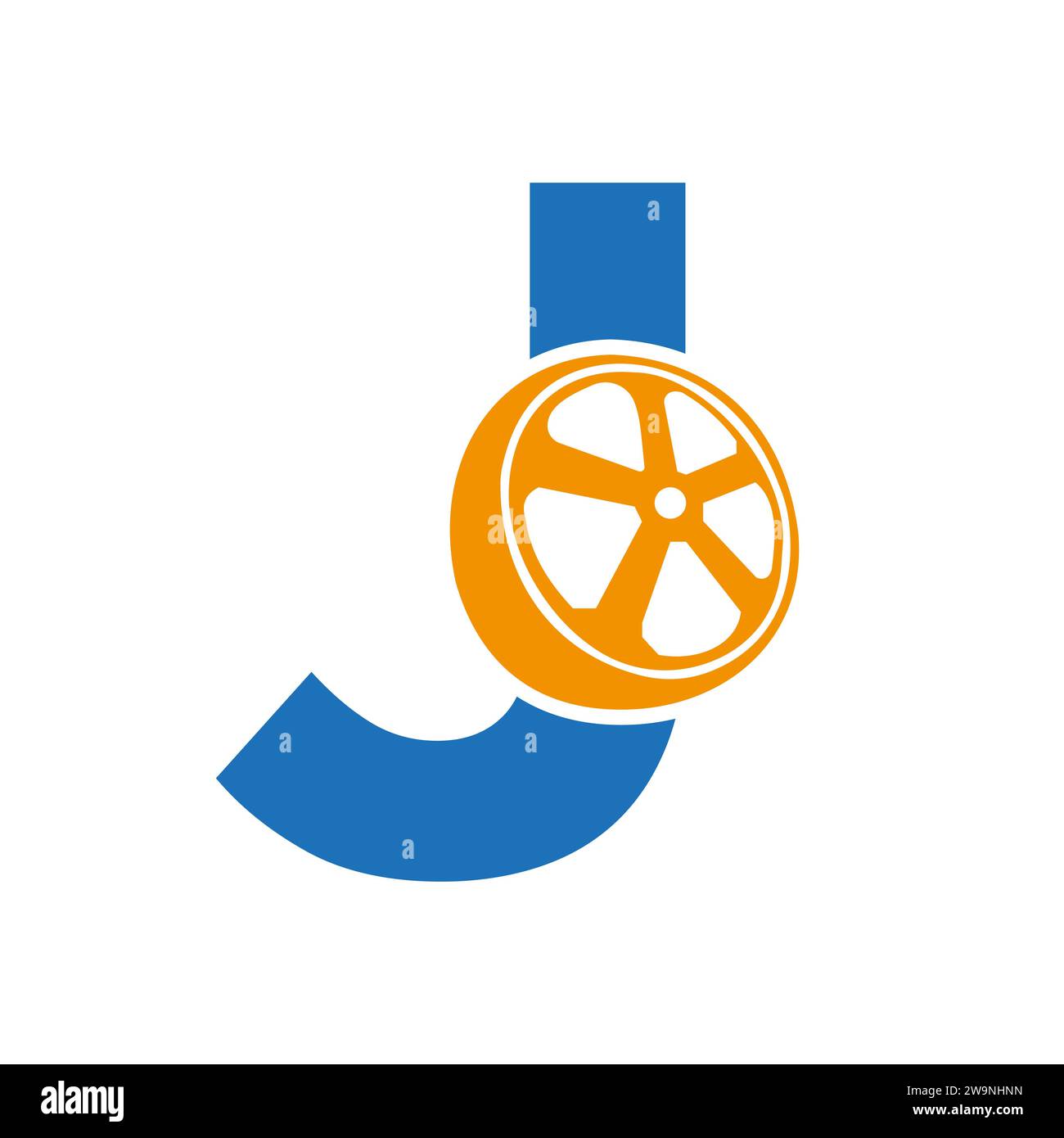 Tire Logo On Letter J, Automotive Symbol , Tire Icon Vector Template ...