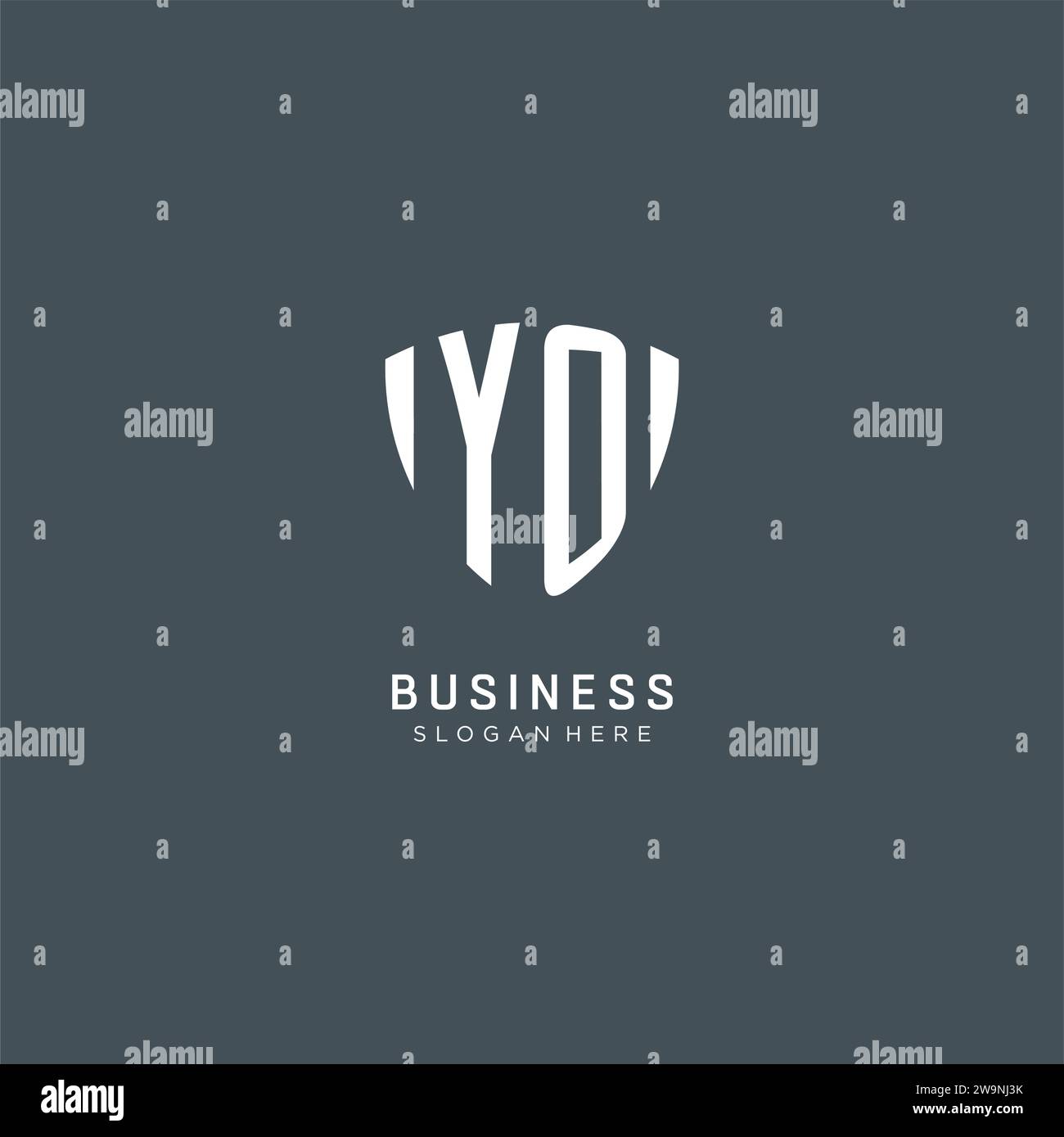 Yo modern logo Stock Vector Images - Alamy