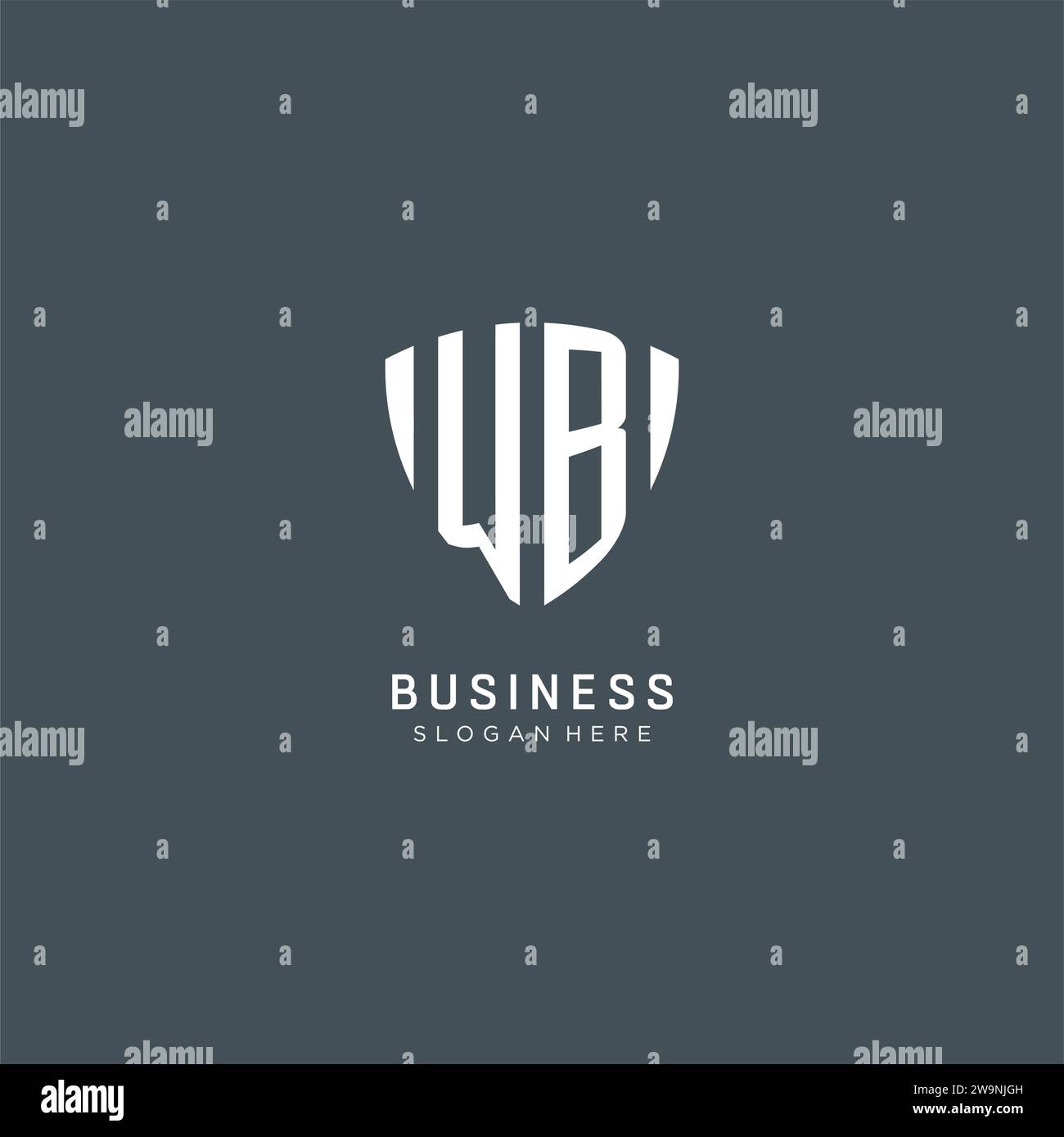 Wb modern logo Stock Vector Images - Alamy
