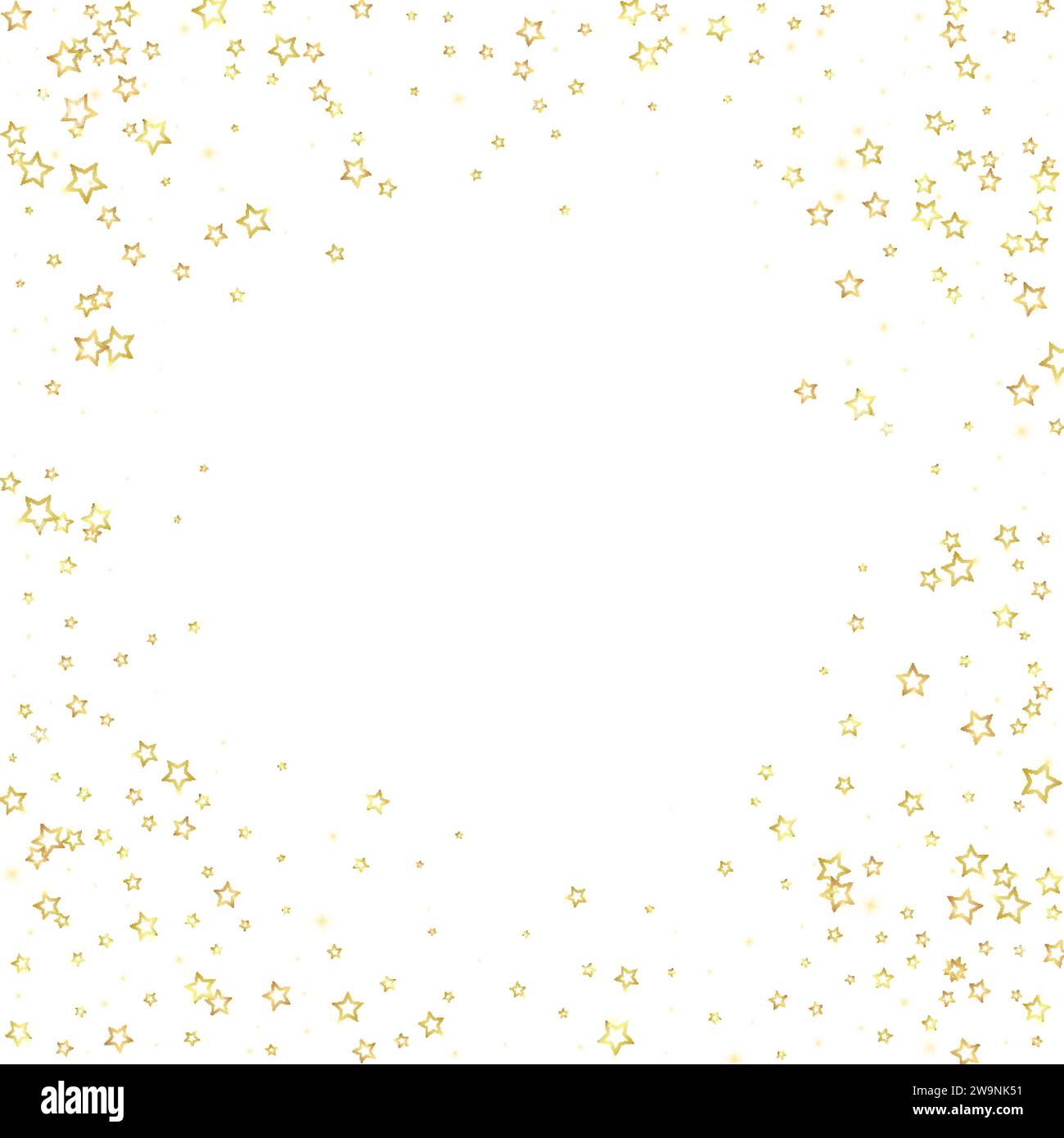 Christmas spirit. Scattered falling stars. Festive christmas confetty ...