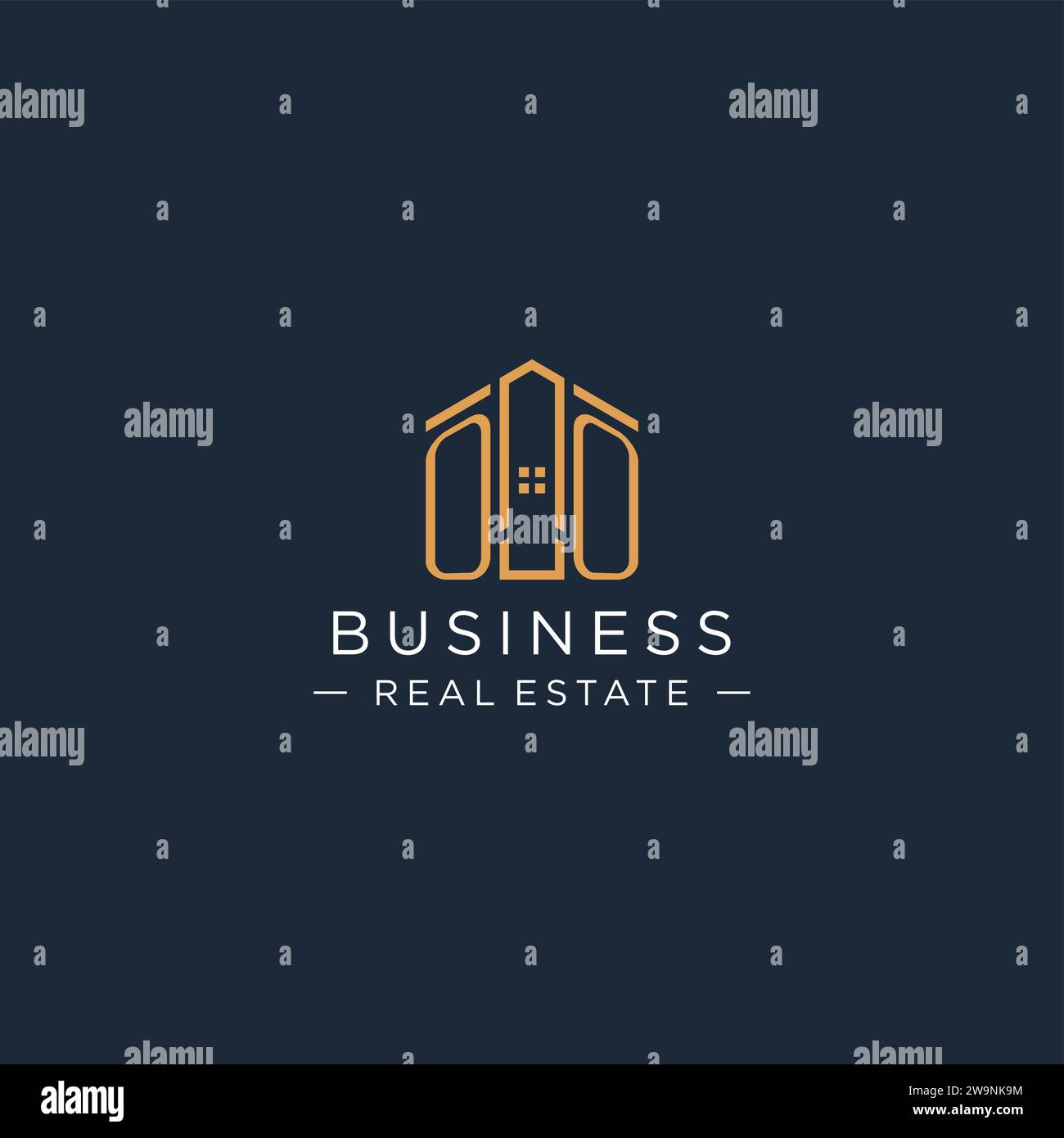 Initial letter OO logo with abstract house shape, luxury and modern ...