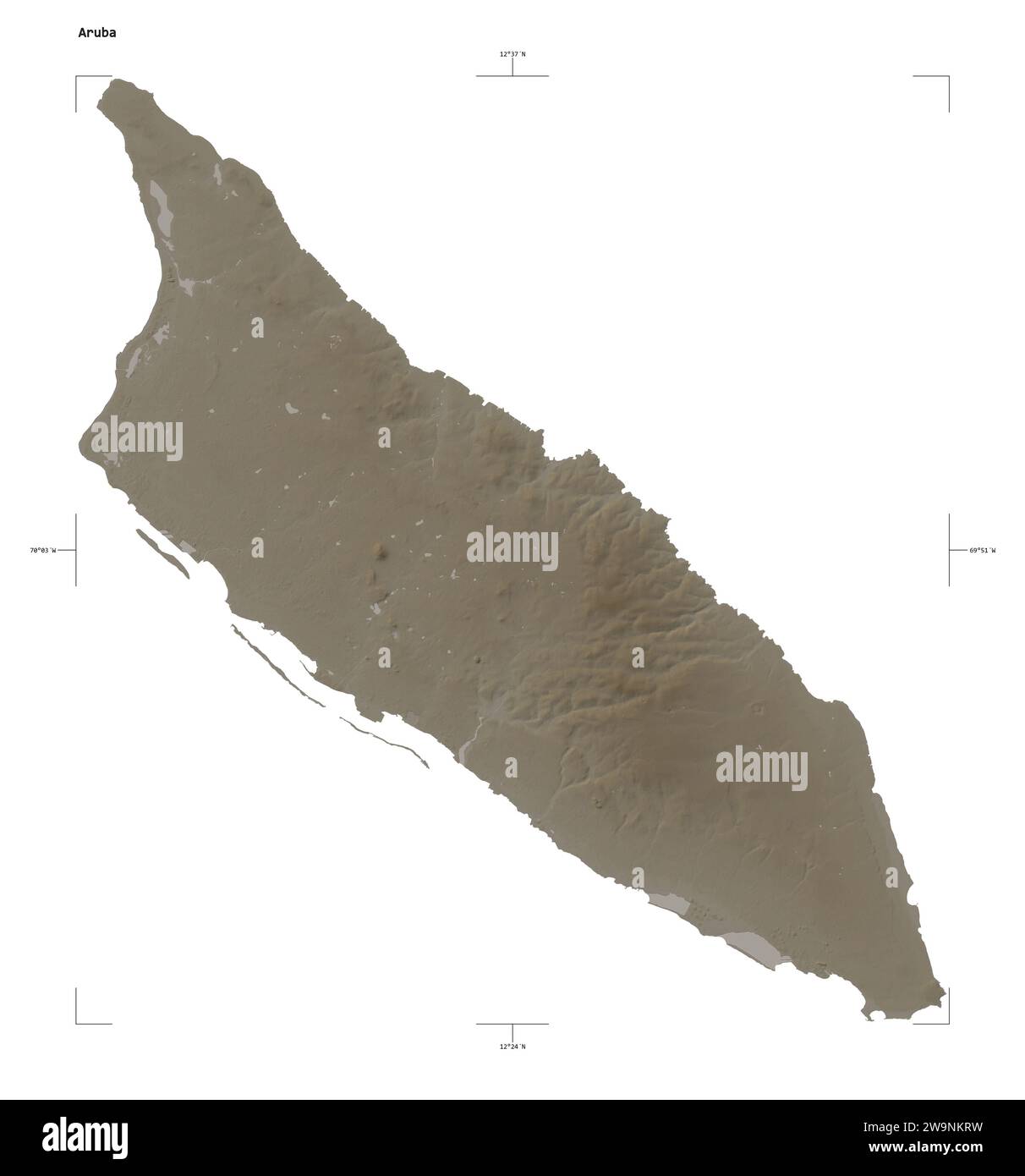Shape of a elevation map colored in sepia tones with lakes and rivers ...