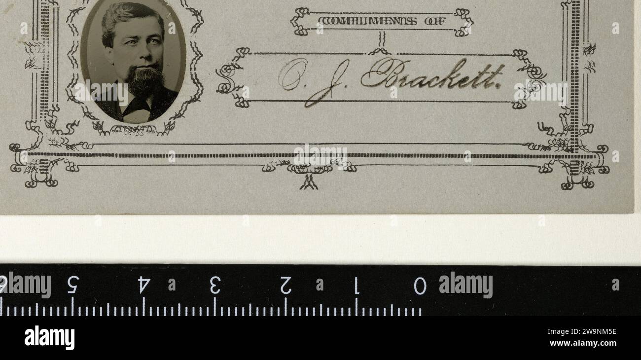 Van O.J. Brackett Van O.J 1870 - C. 1910 visit card. photograph ...