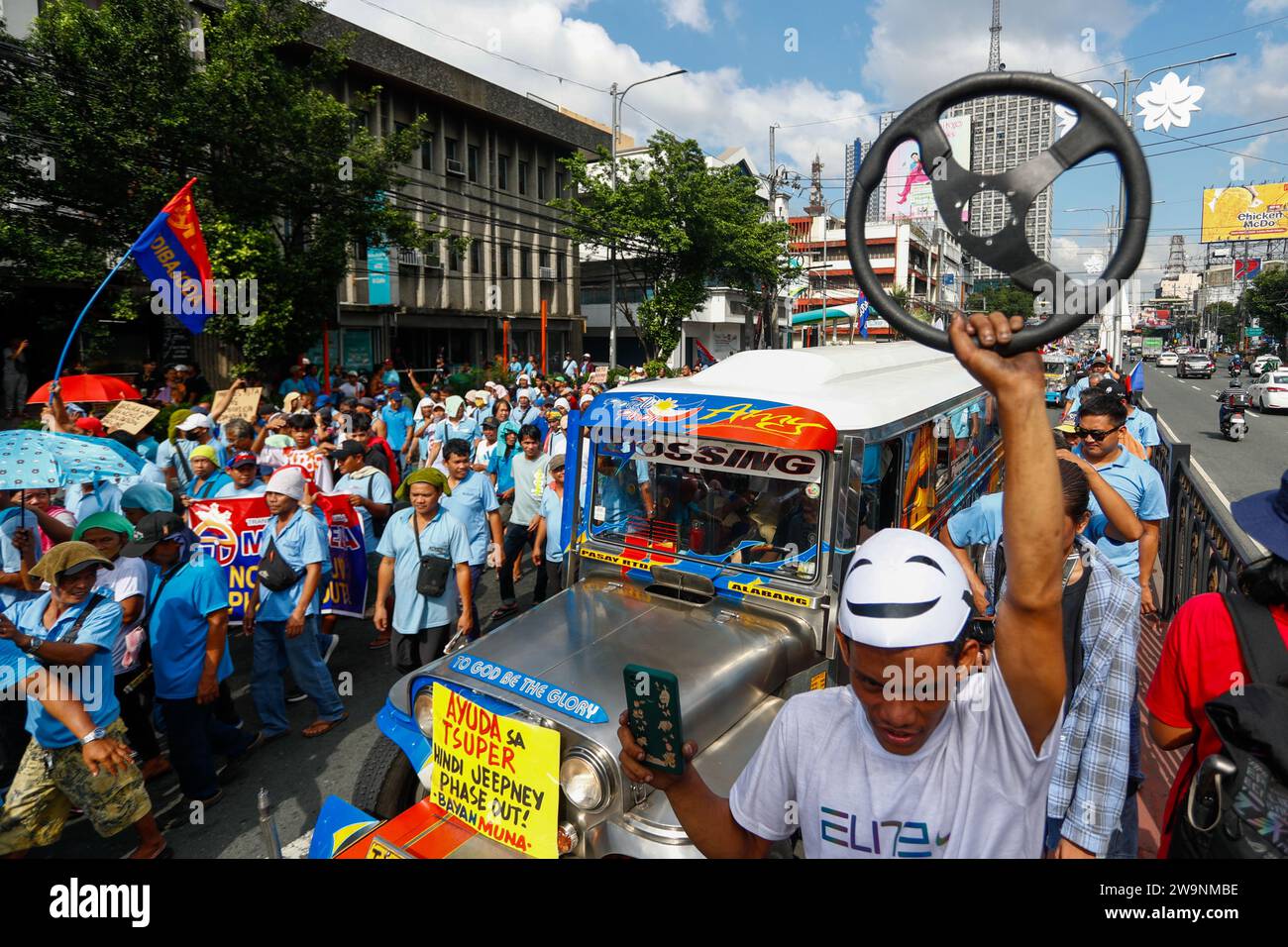 Manila, Metro Manila, The Philippines. 29th Dec, 2023. Protesters and ...