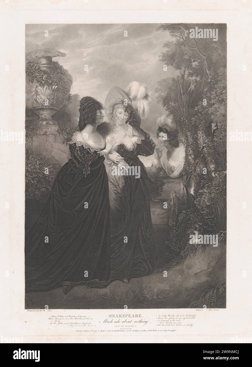 Hero, Ursula and Beatrice (Shakespeare, Much Ado About Nothing, Act 3 ...