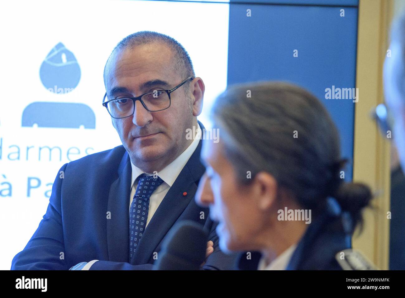 Paris, France. 29th Dec, 2023. Prefect of Police Laurent Nunez attends ...