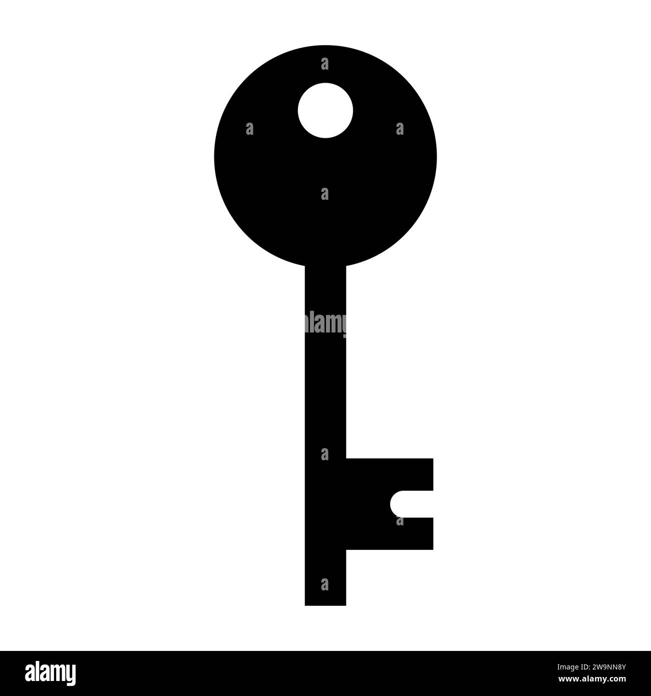 Key black vector icon on white background Stock Vector Image & Art - Alamy