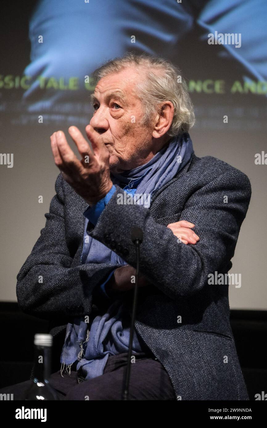 BFI Southbank, London, UK. 18 December 2023. Sir Ian McKellen ...