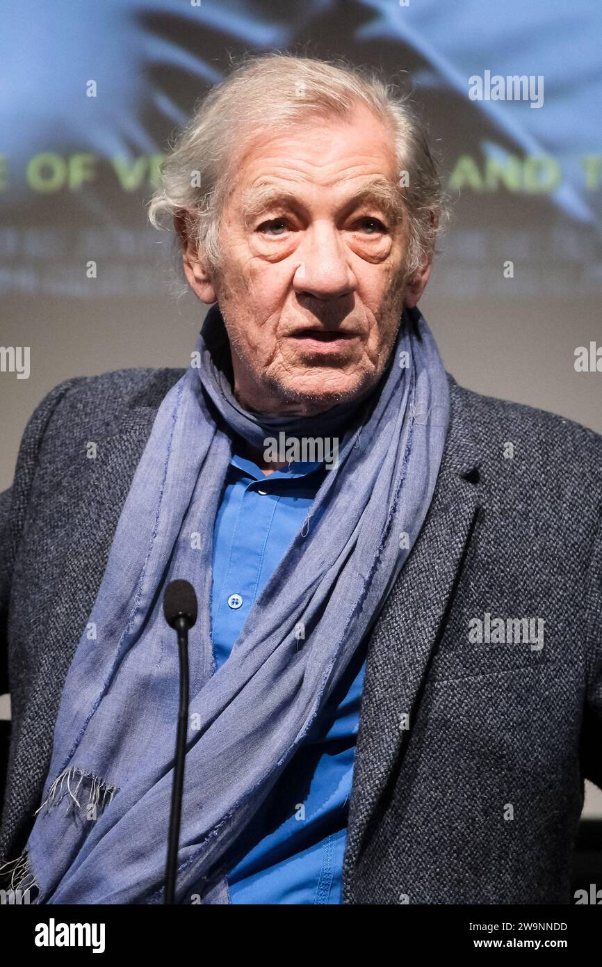 BFI Southbank, London, UK. 18 December 2023. Sir Ian McKellen ...