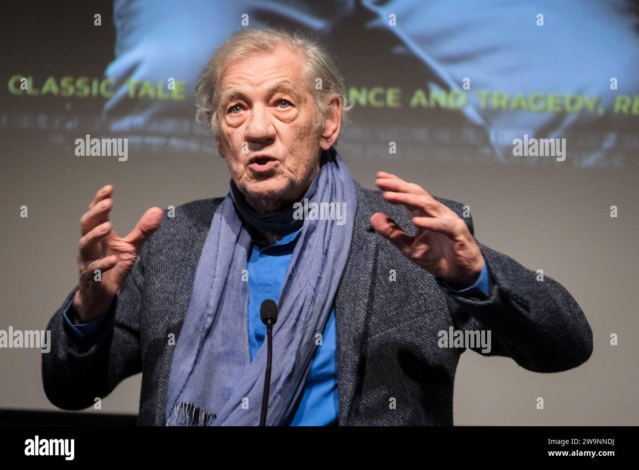 BFI Southbank, London, UK. 18 December 2023. Sir Ian McKellen ...