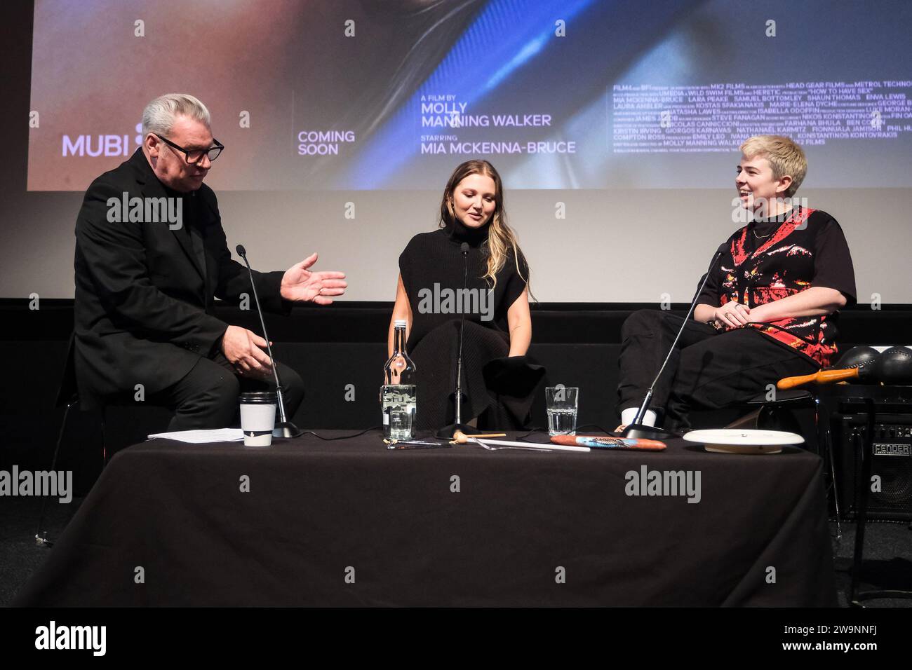 BFI Southbank, London, UK. 18 December 2023. Mark Kermode , Mia McKenna ...