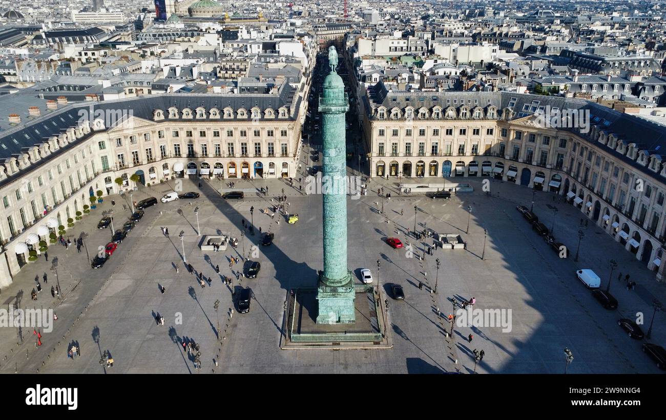 Drone photo vendome square hi-res stock photography and images - Alamy