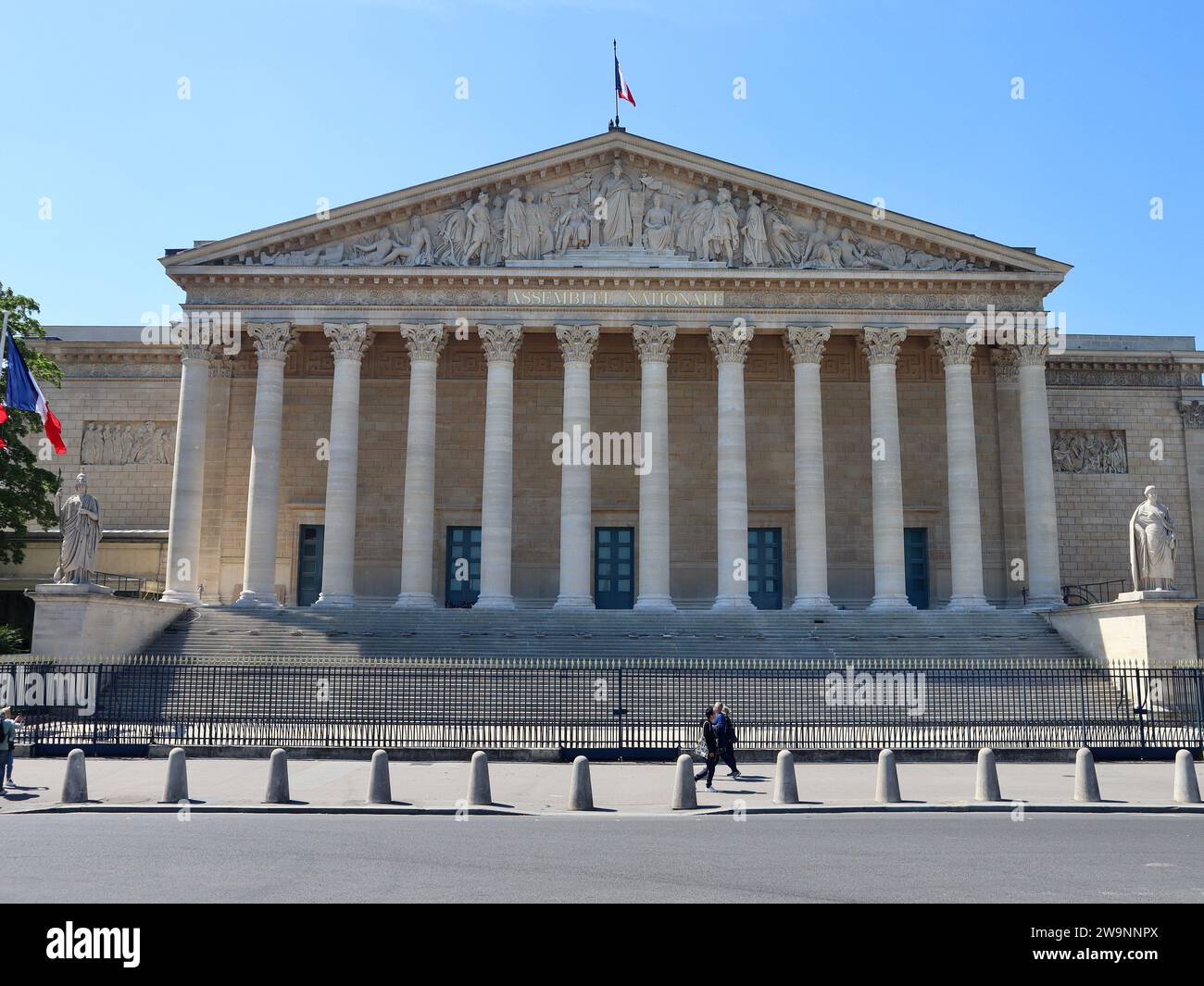 French National Assembly Palais Bourbon Paris France europe Stock Photo ...