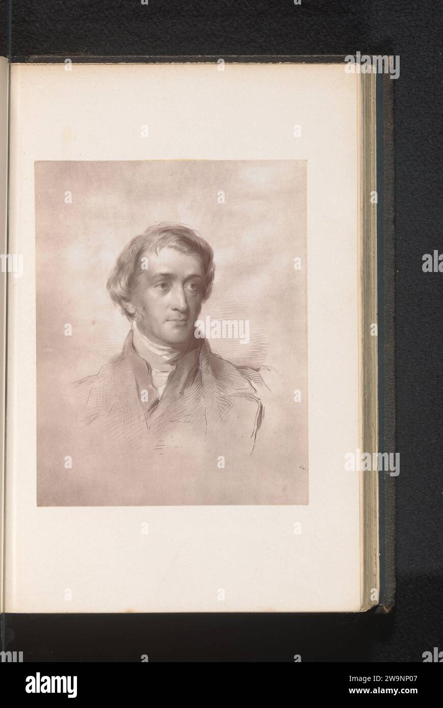 Photo production of a drawing, representing a portrait of Julius ...