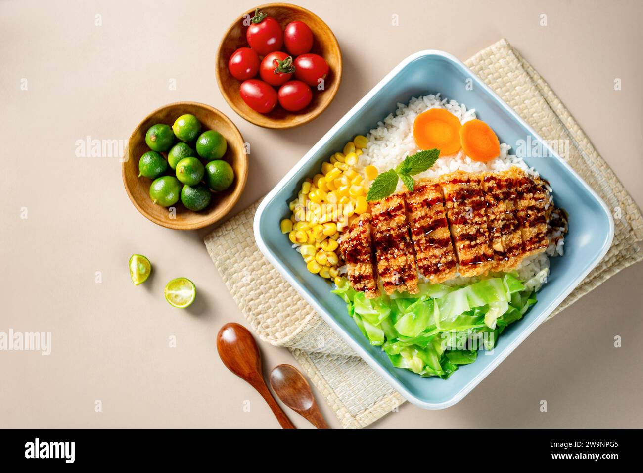 Chicken Katsu,Chicken Katsu Cutlet with Curry with White Rice,thai ...