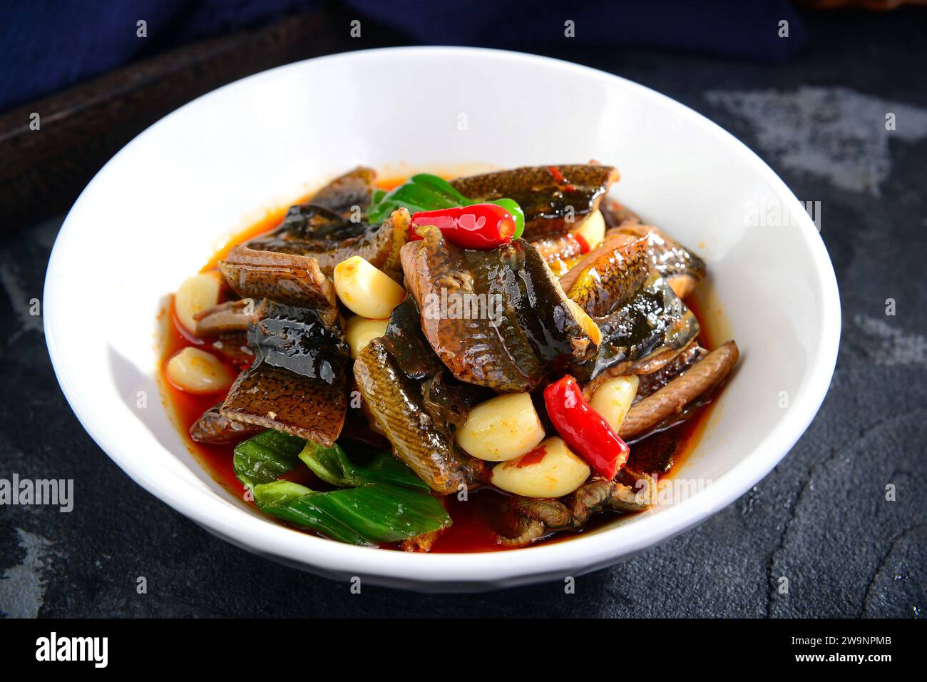 stir fried (Sautéed) Eel ，Chinese food, braised eel Stock Photo - Alamy