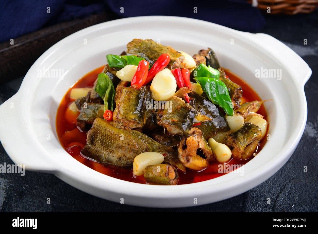 stir fried (Sautéed) Eel ，Chinese food, braised eel Stock Photo - Alamy