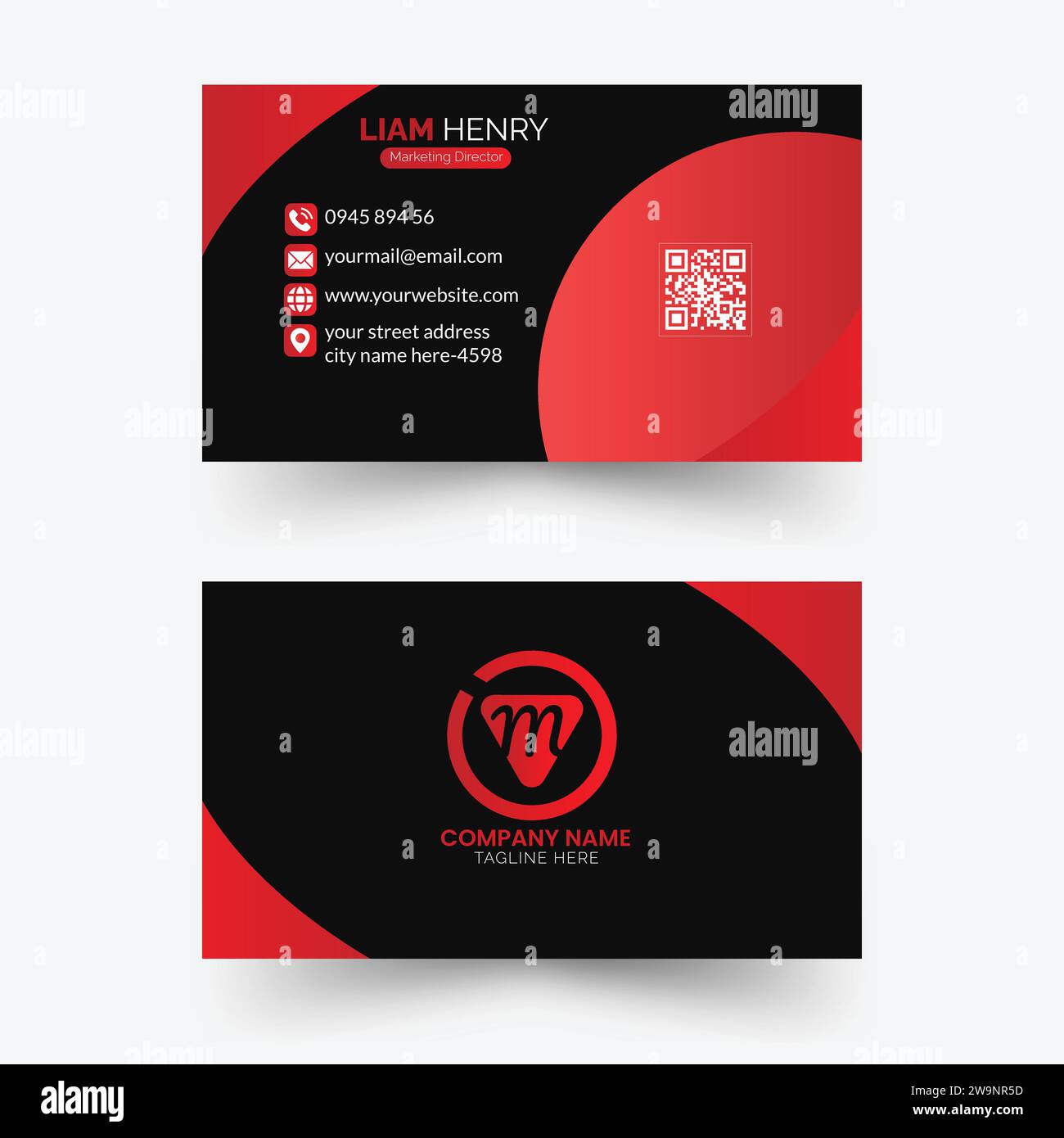 Exclusive Business Card Template Stock Vector Image & Art - Alamy