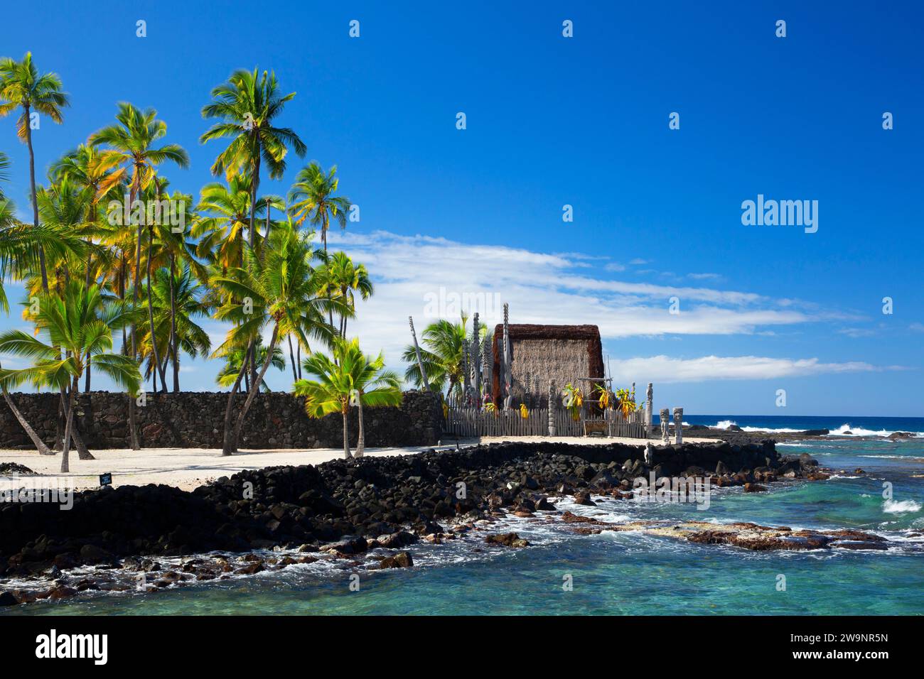 Hale o Keawe, Puuhonua o Honaunau National Historical Park, Hawaii ...
