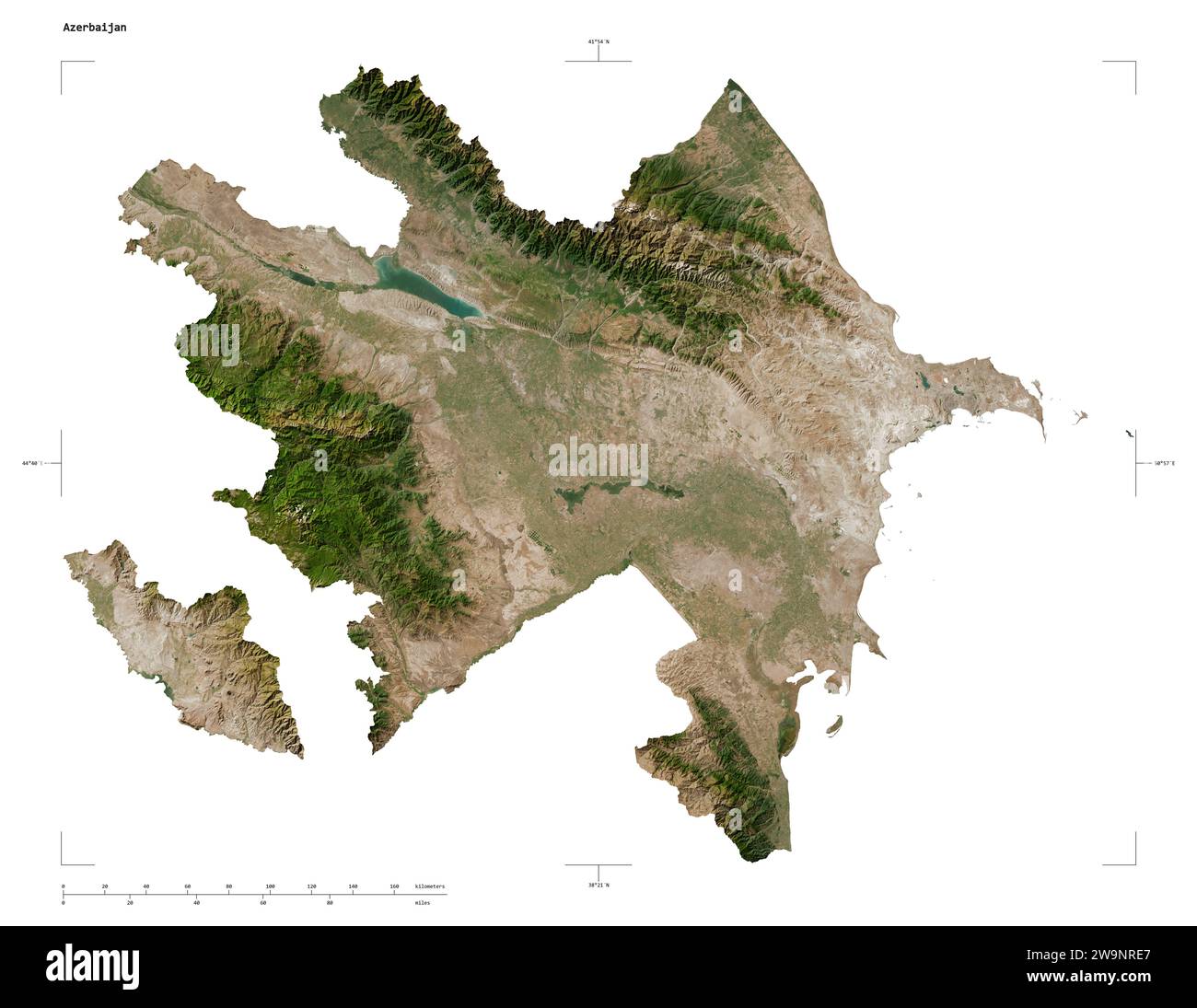 Azerbaijan map zoom border satellite hi-res stock photography and ...