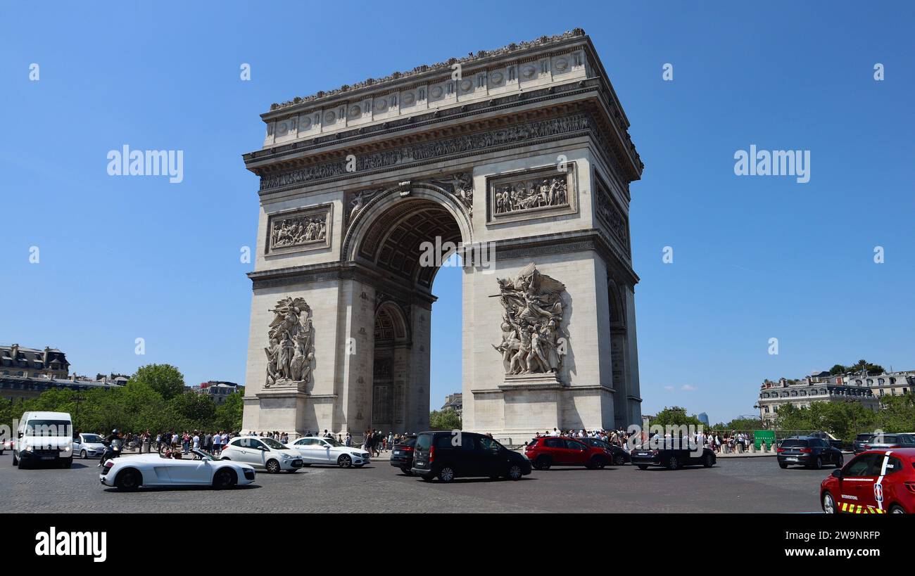 arch of Triumph Paris France europe Stock Photo - Alamy