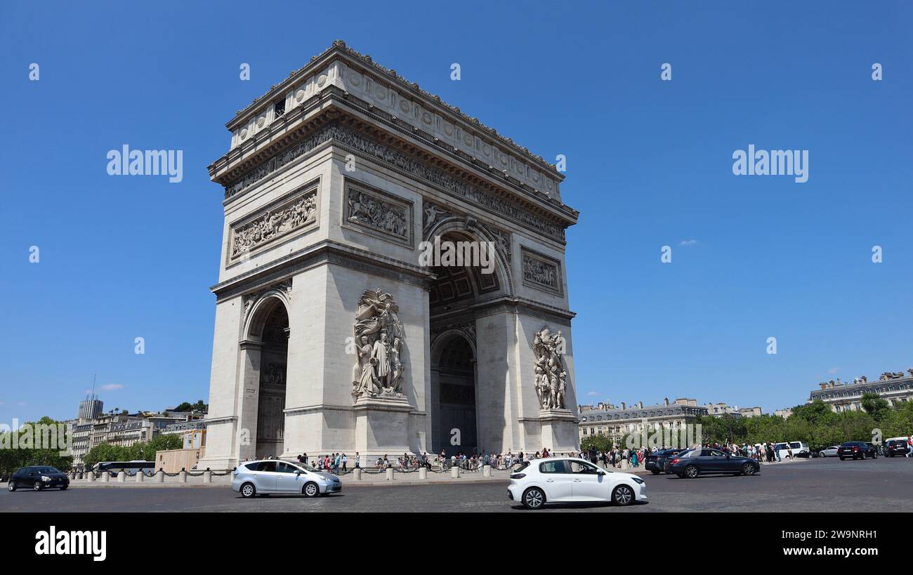 arch of Triumph Paris France europe Stock Photo - Alamy