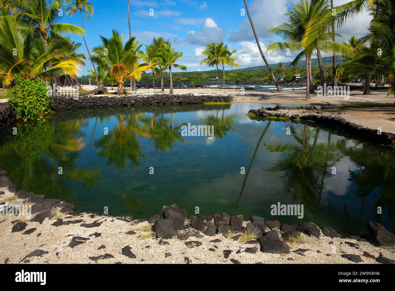 Royal Fish Pond, Puuhonua o Honaunau National Historical Park, Hawaii ...
