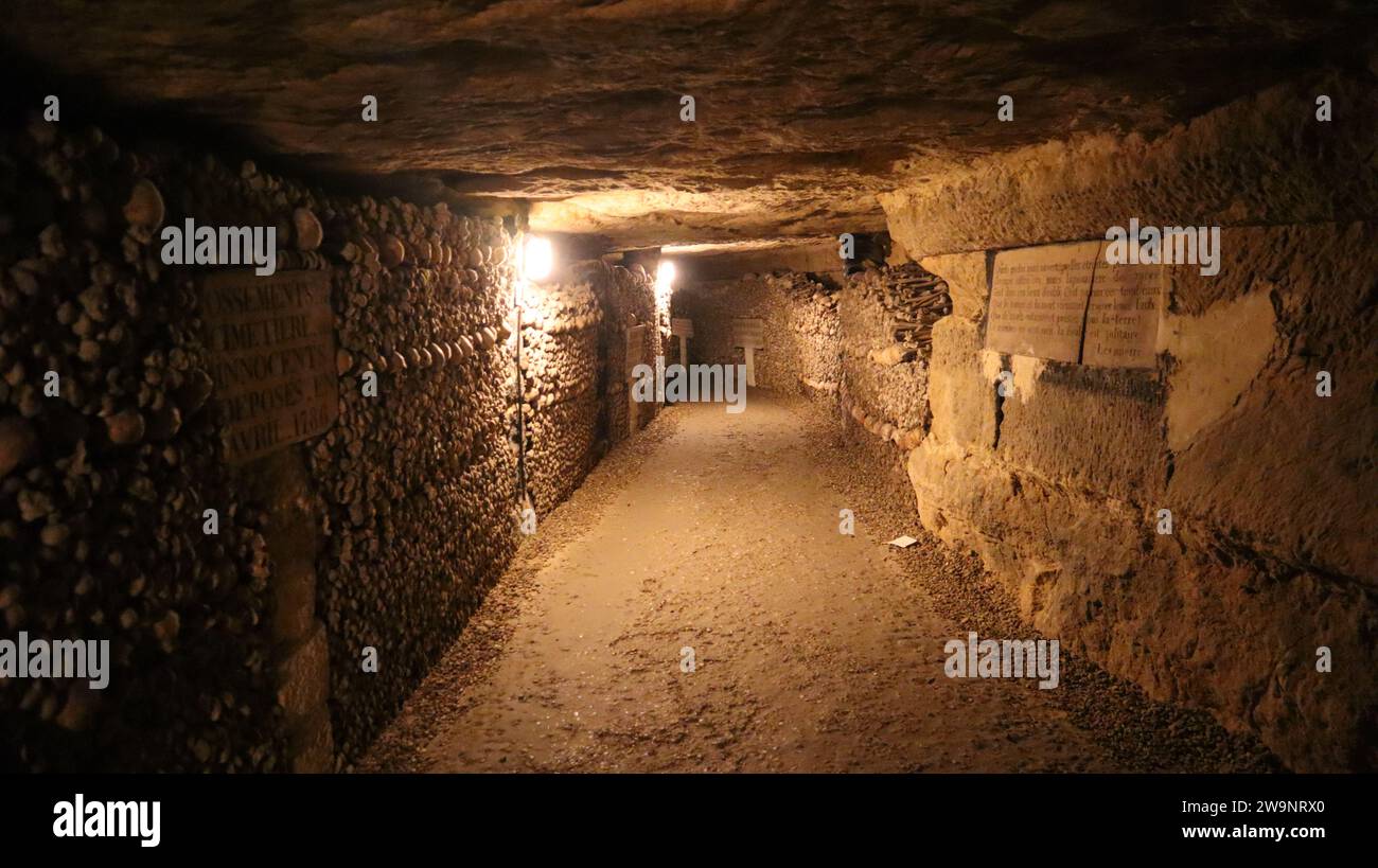 Paris Catacombs France Europe Stock Photo - Alamy
