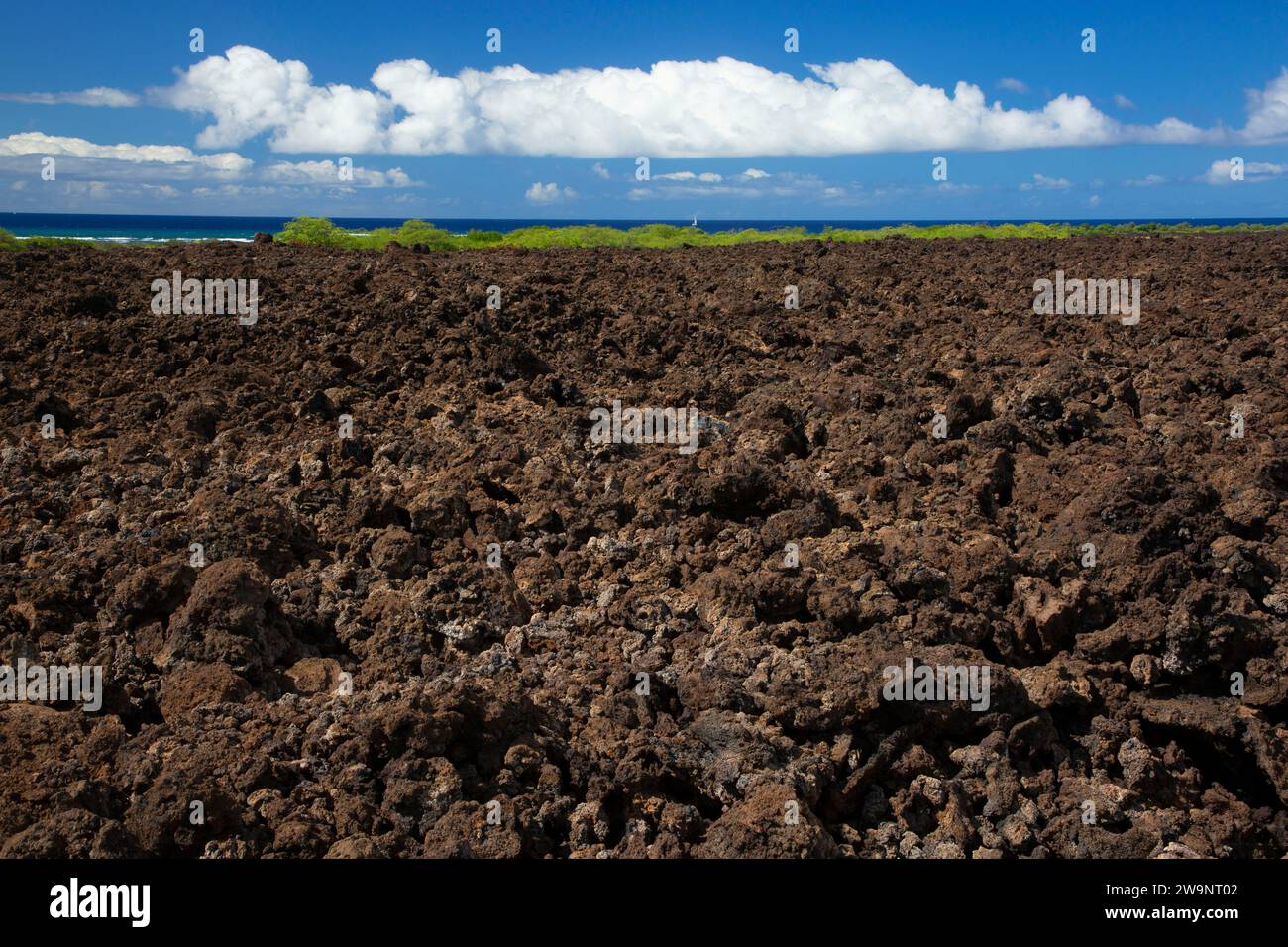 Lava flow along Interpretive Trail, Kaloko-Honokohau National ...