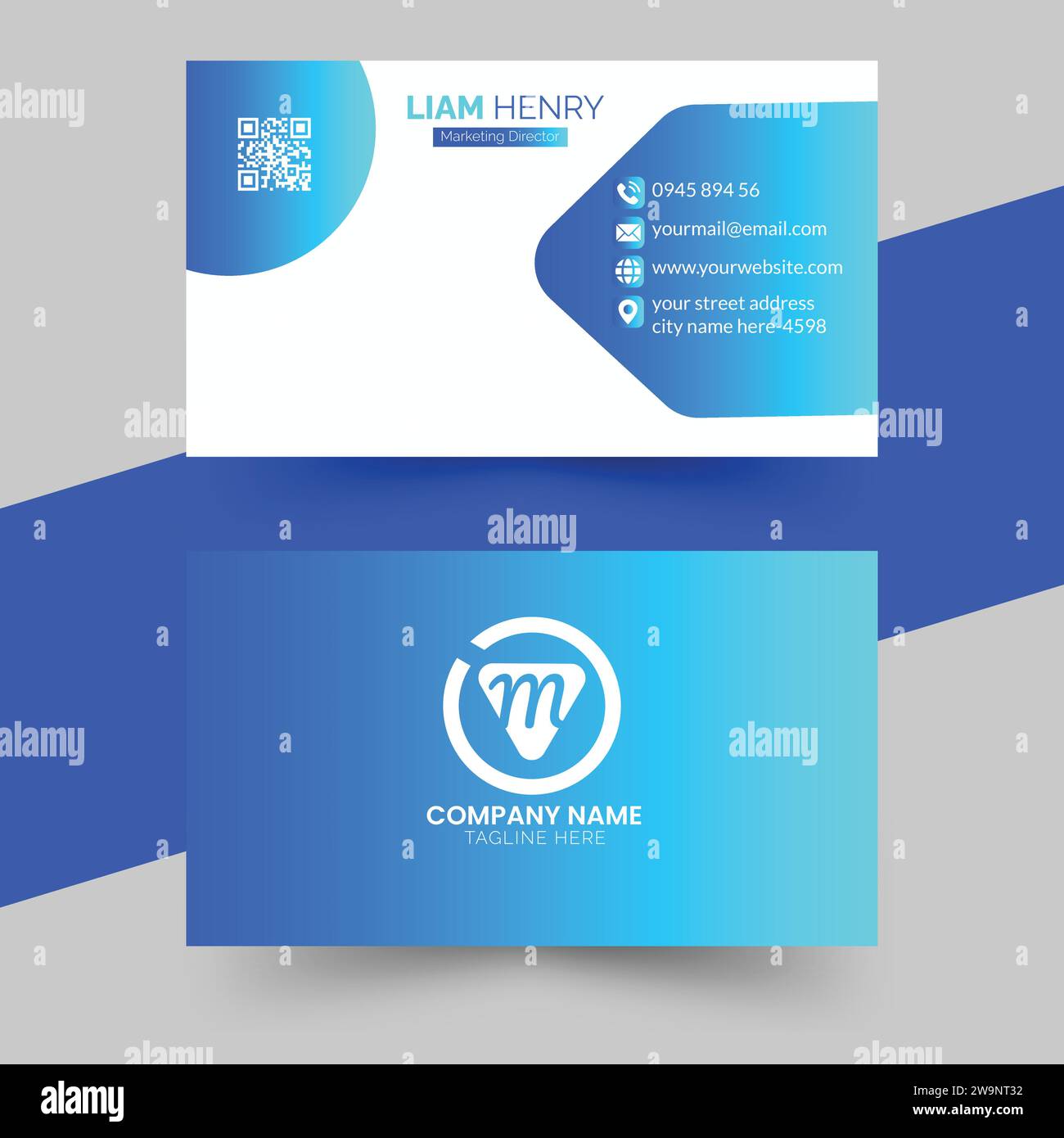 Professional Business Card Design Stock Vector Image & Art - Alamy