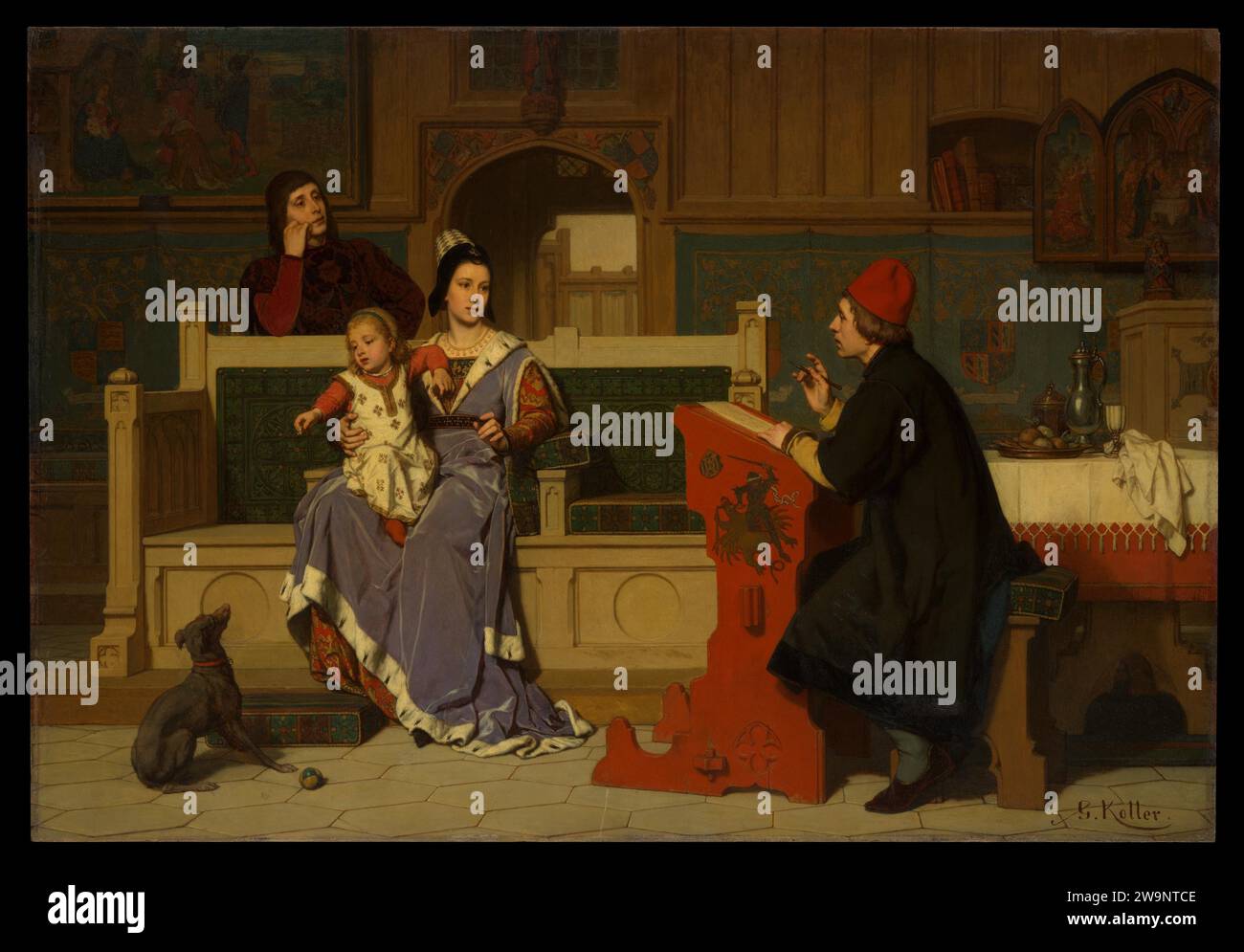 Hugo van der Goes Making a Portrait of Mary of Burgundy 1881 by Wilhelm ...