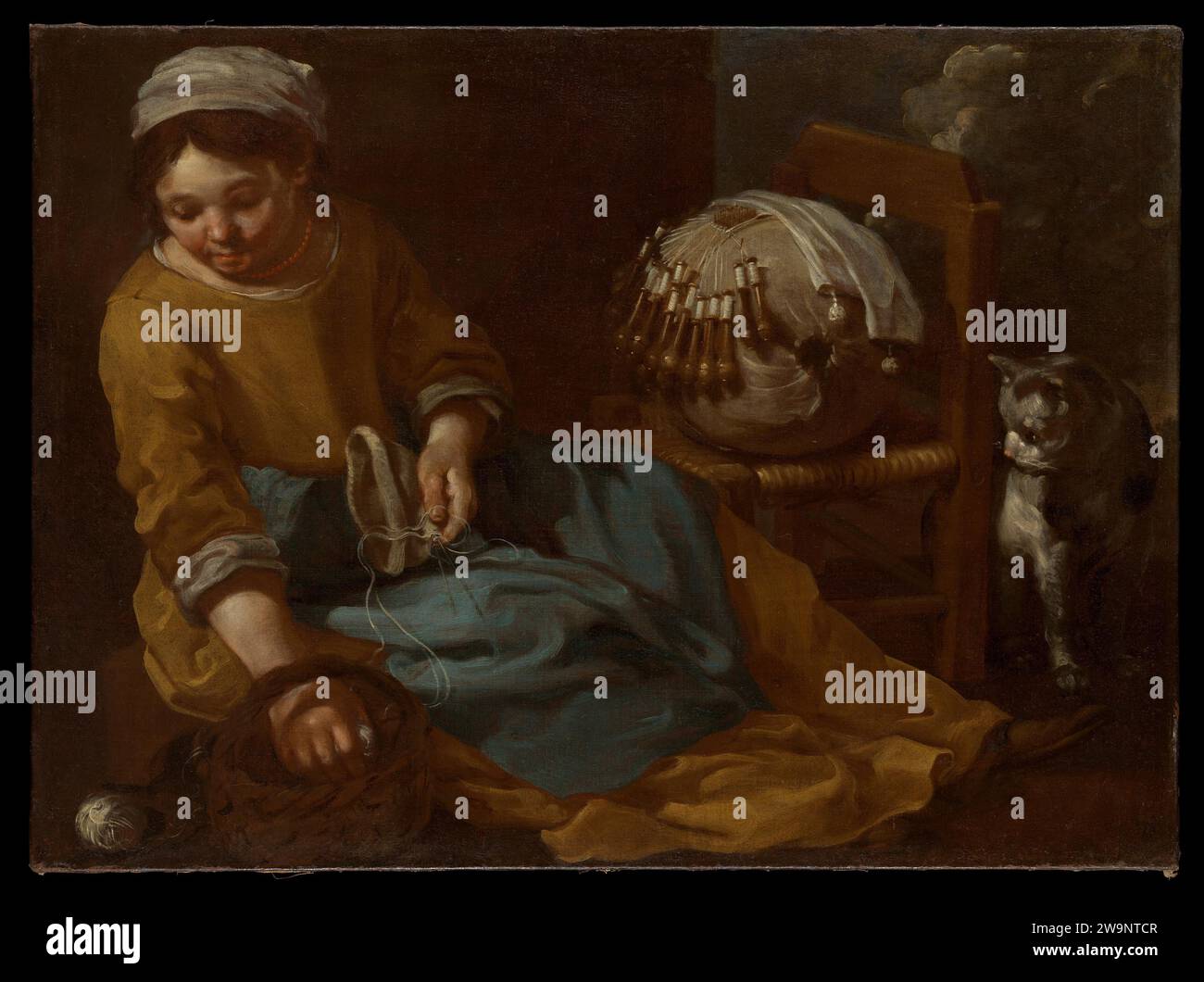 The Lacemaker 1971 by Bernhard Keil Stock Photo - Alamy