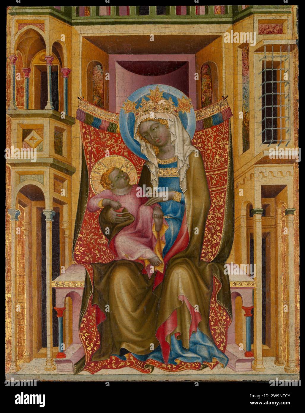 Virgin and Child Enthroned 2020 by Bohemian Painter Stock Photo - Alamy