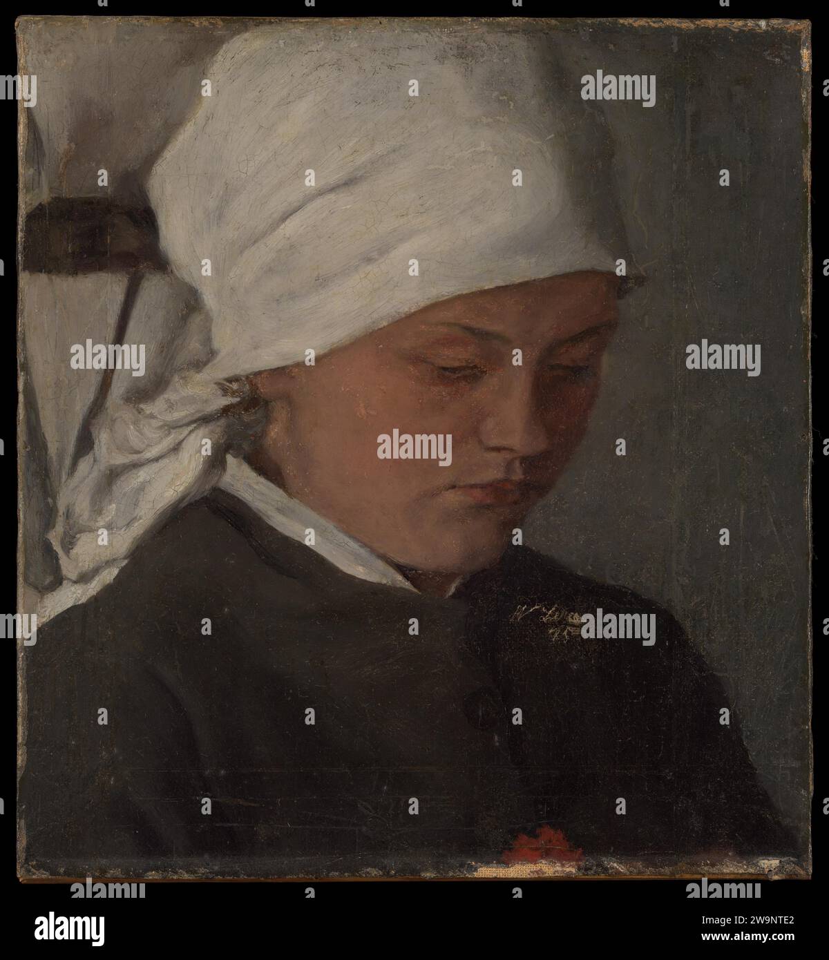 Peasant girl with a white headcloth hi-res stock photography and images ...