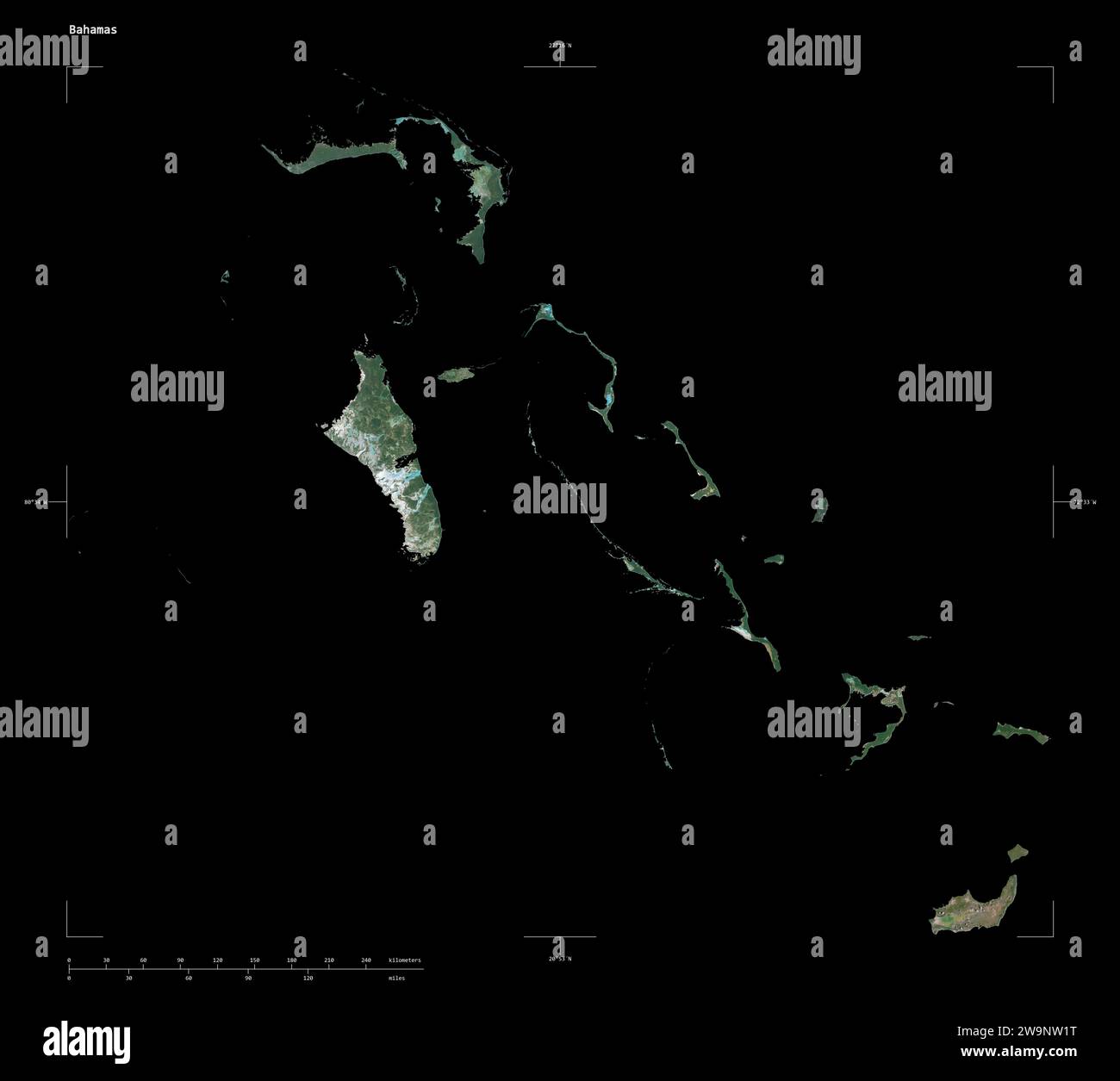 Map of the bahamas hi-res stock photography and images - Alamy