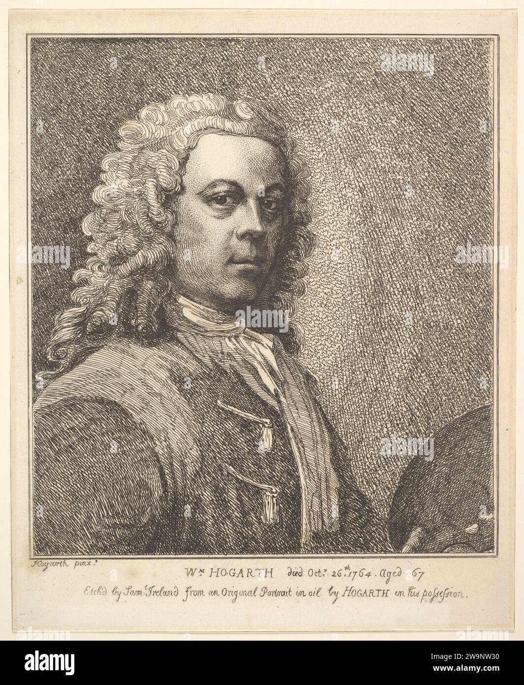 William Hogarth, Self Portrait 1917 by William Hogarth Stock Photo - Alamy