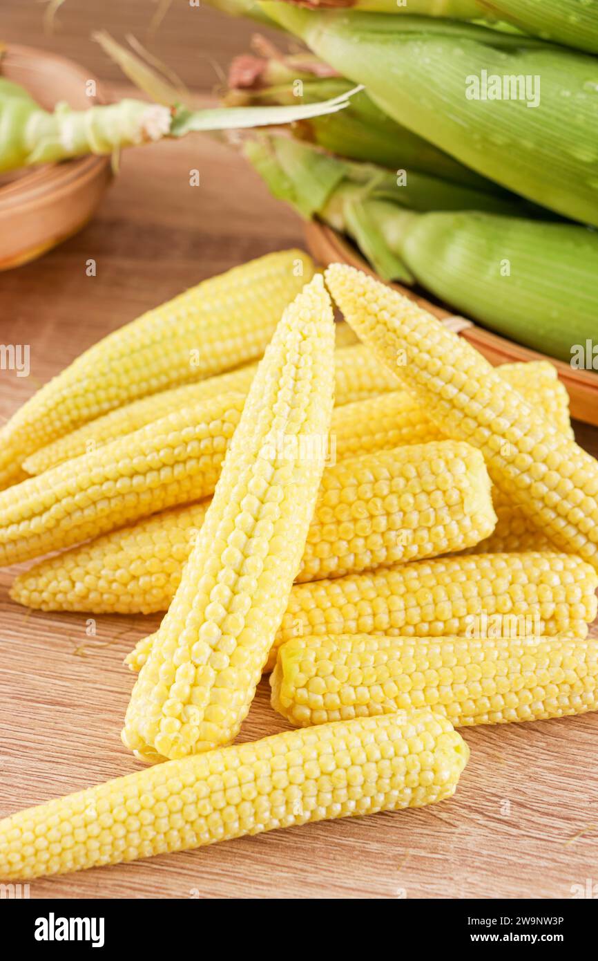 Images of baby corn, corn cobs, high quality images of corn Stock Photo ...