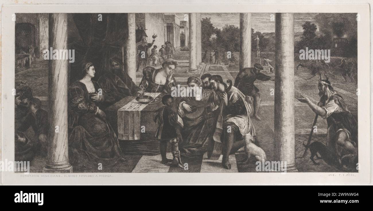 The parable of the rich man (Dives) and Lazarus 1947 by Bonifacio de ...