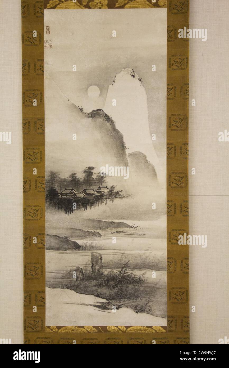 Landscape in the Moonlight 1936 by Yogetsu Stock Photo - Alamy