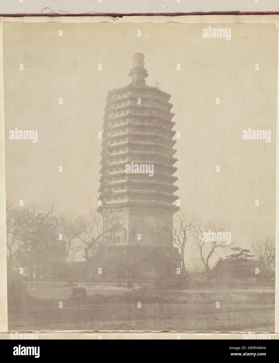 Pagoda of the Temple of Tianning, Beijing, c. 1879 - c. 1890 photograph ...