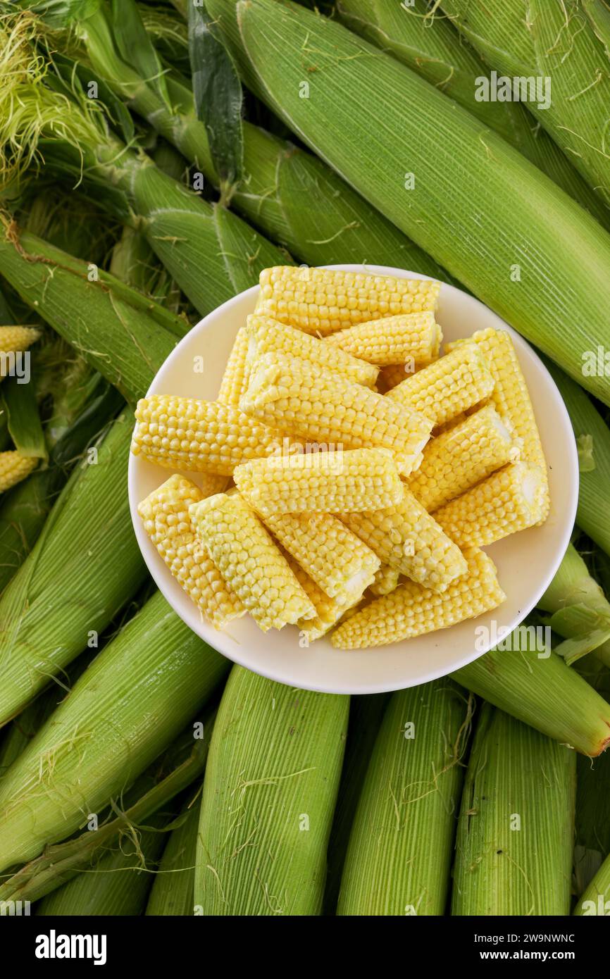 Images of baby corn, corn cobs, high quality images of corn Stock Photo ...