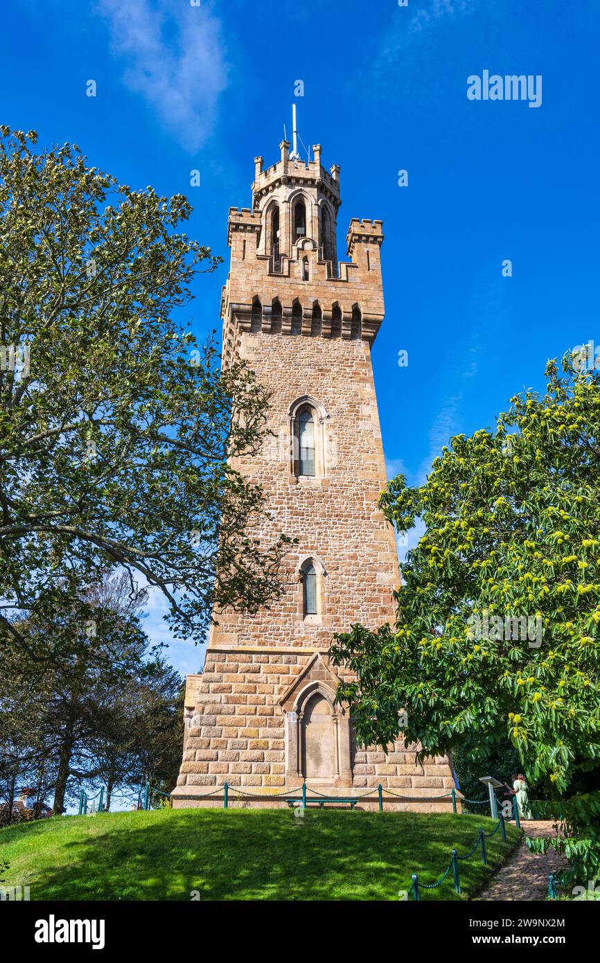 Victoria Tower on Monument Road in St Peter Port, Guernsey, Channel ...