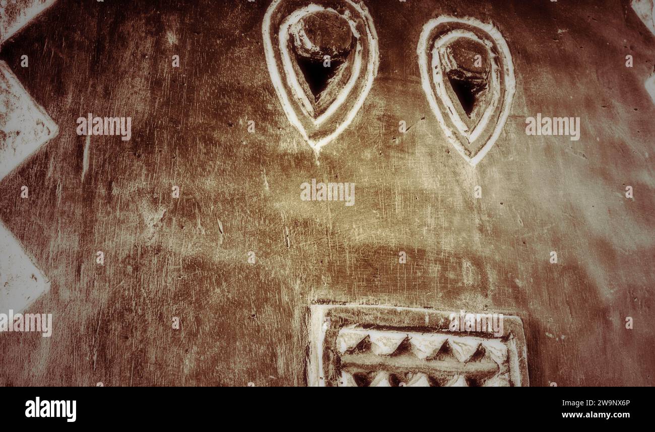 The Voodoo series: a dark peering Stock Photo - Alamy