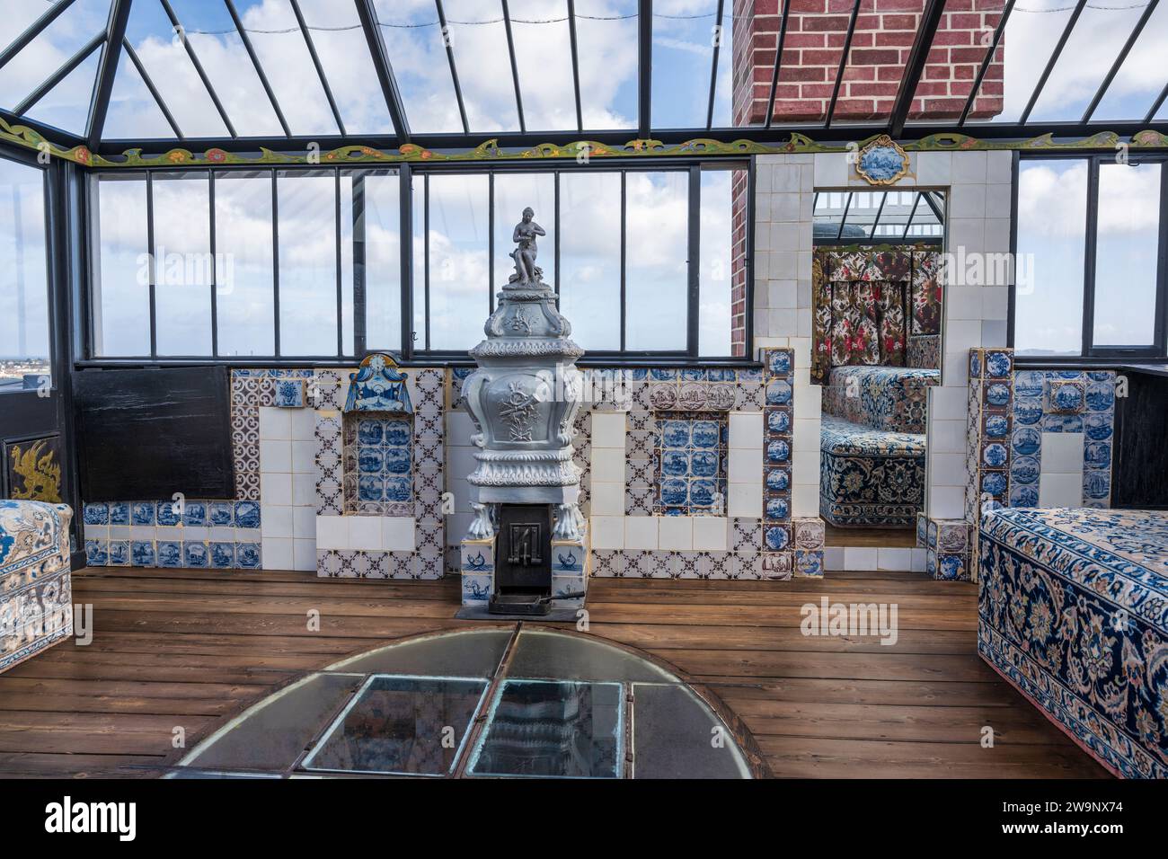 Work Area in top floor of Hauteville House, home of Victor Hugo, in St ...