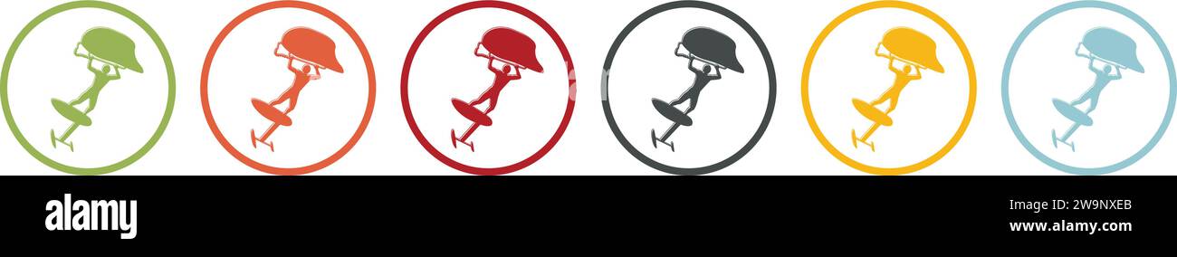 Foil surfing Stock Vector Images - Alamy