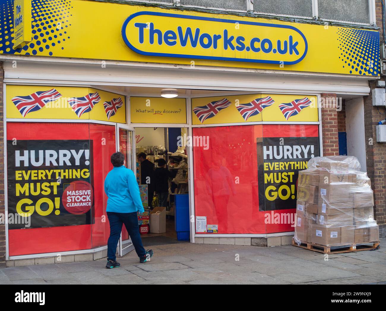 Windsor, Berkshire, UK. 29th December, 2023. The Works store in Windsor ...